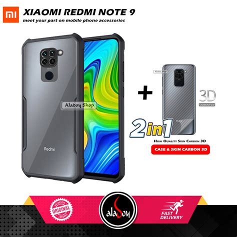 Jual Case Xiaomi Redmi Note Armor Fusion Transparent Casing Free Skin Carbon D Shopee Indonesia