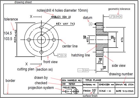 Draw An Engineering Diagram Engineering Drawing Tutorials Se