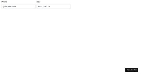 Pure Js Input Mask Codesandbox