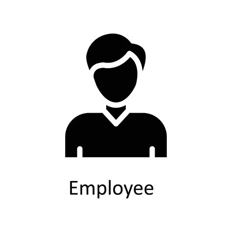 Employee Vector Solid Icons Simple Stock Illustration Stock 21902476