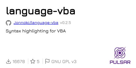 Language Vba