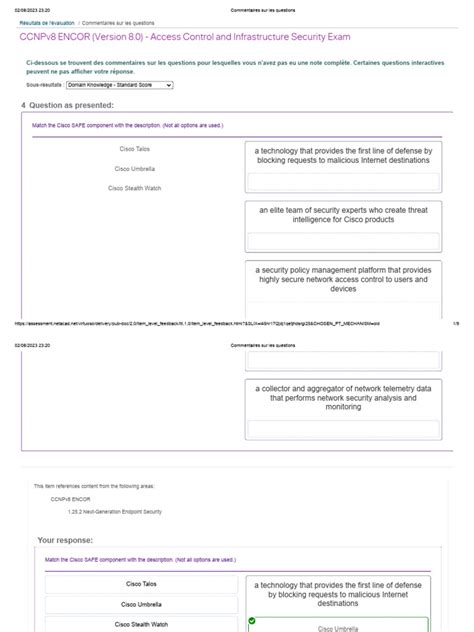 Commentaires Sur Les Questions Chap 25 26 Ccnp Encor Pdf Computing Network Protocols