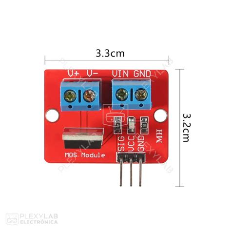 Módulo Mosfet Irf520 De 1 Canal Para Arduino Y Motores Plexylab