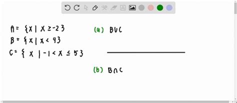 SOLVED Find The Indicated Set If A X X B X X