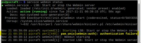 Media Server Webmin Possible Disconnect Due To Perl Raspberry Pi
