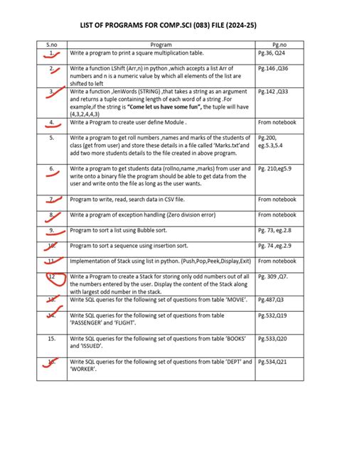 Comp Sci Programs List 2024 25 Pdf String Computer Science Sql