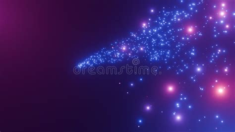 Particle Light Trail Abstract 3d Seamless Loop Background Animation
