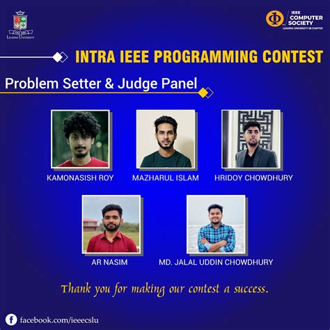 🎉 Congratulations Ieee Computer Society Lu Sb Chapter