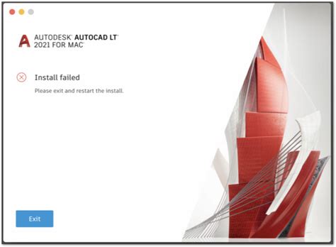 Install Failed Please Exit And Restart The Install When Installing Autocad Or Autocad Lt For