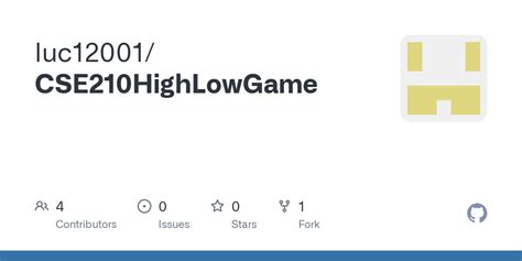 Github Luc12001cse210highlowgame