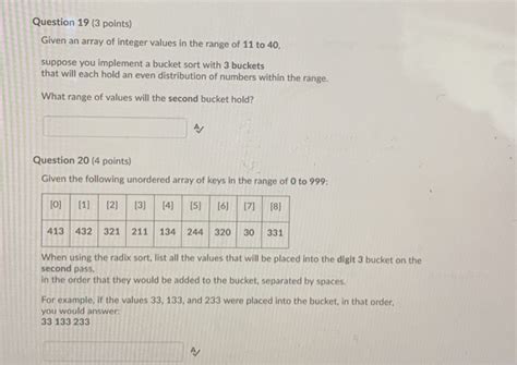 Solved Question Points Given An Array Of Integer Chegg