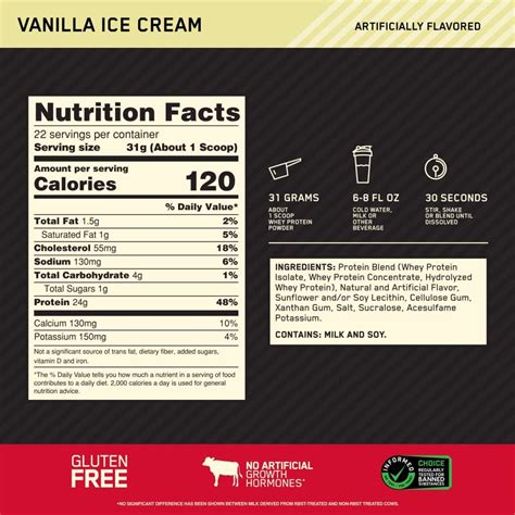 Gold Standard 100 Whey Protein 10 Serv Optimum Nutrition
