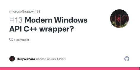 Modern Windows API C Wrapper Issue Microsoft Cppwin GitHub