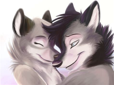 Wolf Furries Cuddling