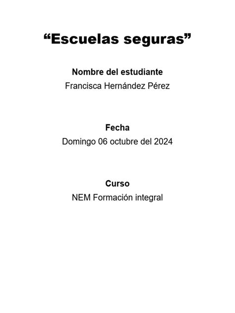 Seguridad Escolar Pdf Riesgo La Seguridad Informática