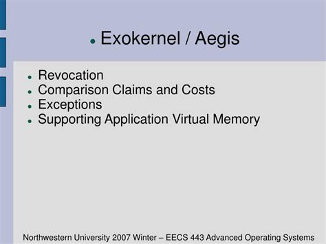 Ppt Exokernel An Operating System Architecture For Application Level