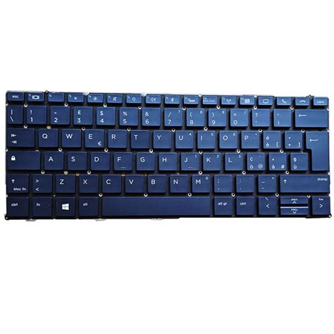 Laptop Keyboard For Hp Elite Dragonfly G1 With Backlit Italian It Blue