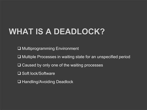 deadlock pptx free download