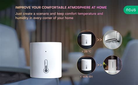 Nous E5 Zigbee Smart Temperature And Humidity Sensor For Smart Home Nous Technology