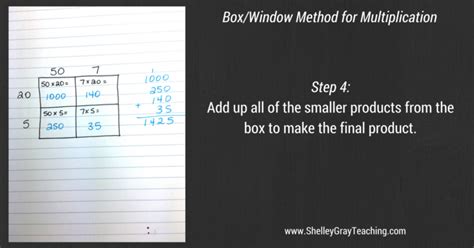 Using The Area Model For Multi Digit Multiplication Shelley Gray