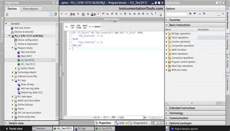 how to start writing scl language in siemens tia portal