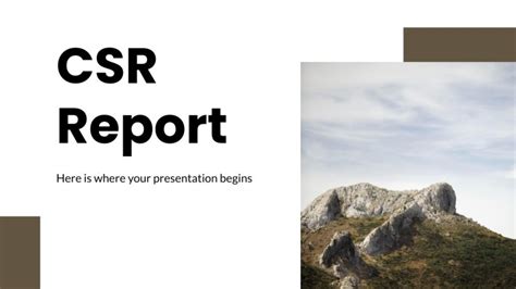 Csr Report Presentation