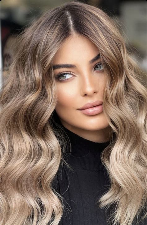 The 45 Prettiest Hair Colours For Winter Pearl Rose Blonde Long Hair