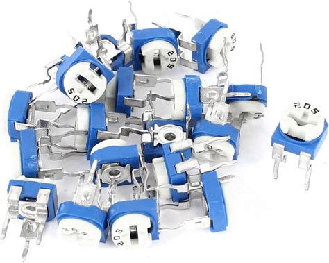 20pcs 2mohm Variable Resistor Horizontal Trimmer Trimpot Potentiometer