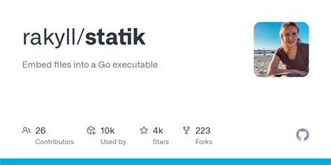 GitHub Rakyll Statik Embed Files Into A Go Executable