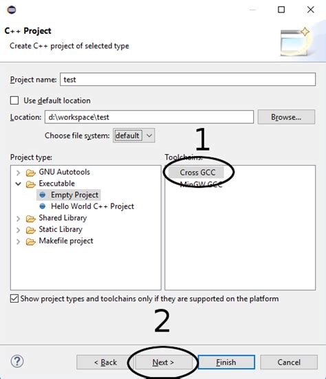 Cross Compile C Application For Linux On Windows In Eclipse Stack