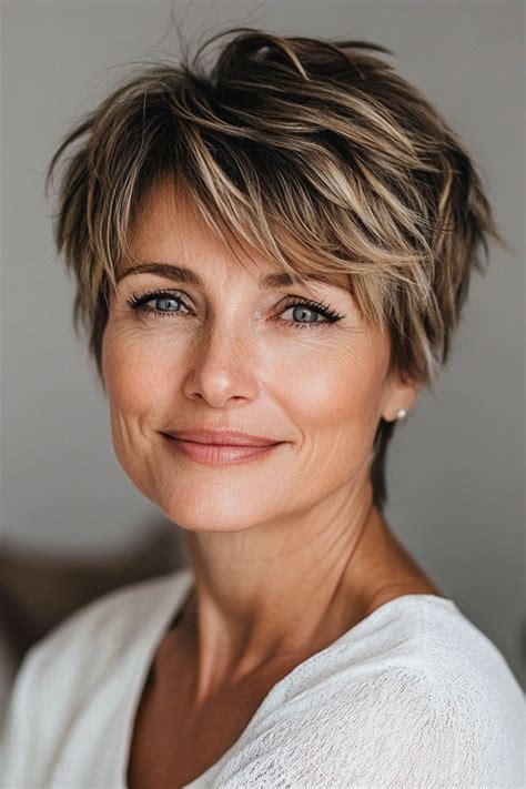 30 Trendy Low Maintenance Choppy Pixie Haircuts For Women Over 50
