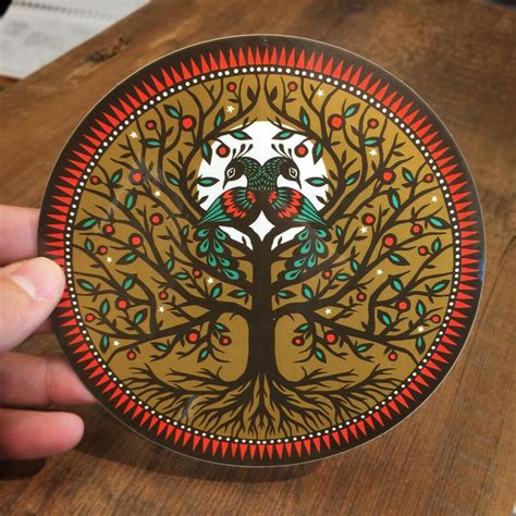 Tree Of Life Glossy Vinyl Sticker Etsy
