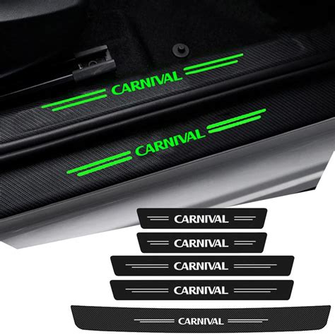 야광 자동차 도어 씰 프로텍터 플레이트 후면 트렁크 범퍼 문턱 스티커 기아 카니발 로고 K3 Kx5 K7 씨드 소울 2022 2021 Aliexpress