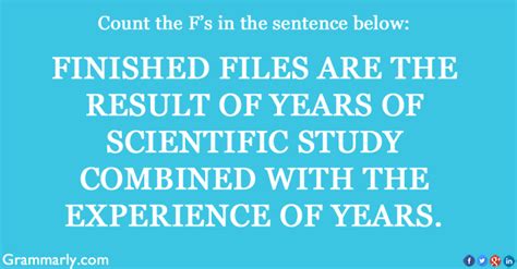 How Many Fs Do You See Grammarly Blog