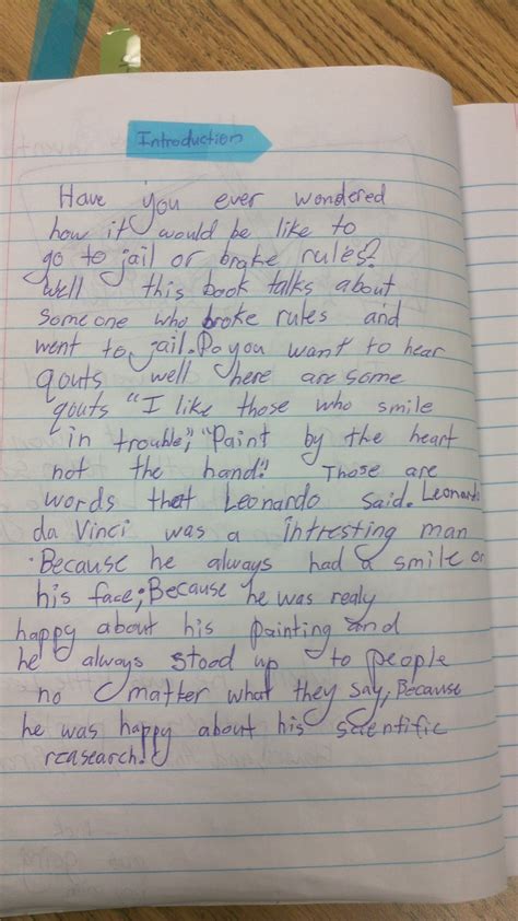 3rd Grade Writing Samples Essay