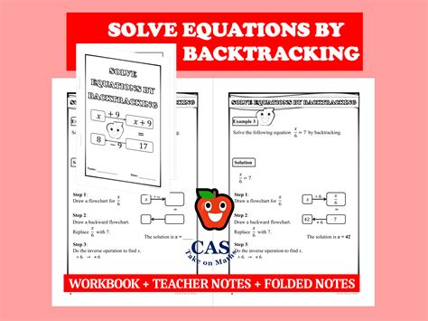 Solve One And Two Step Linear Equations By Backtracking Flowcharts Made