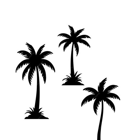 Palm Trees Outline Vector Illustration Image Premium Ai Generated Vector