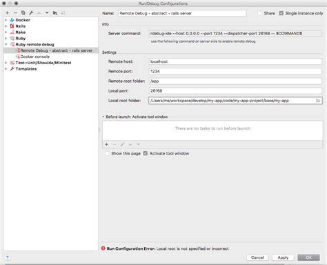 Interactive Console When Using The `ruby Remote Debug` Configuration
