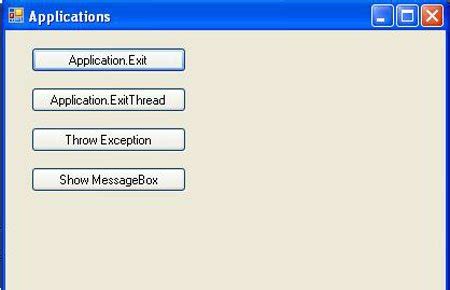 Execution Of GUI Application In VB NET