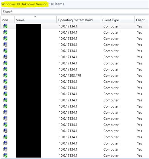 Windows Server SCCM Query For OS Version Not Returning Expected Results Server Fault