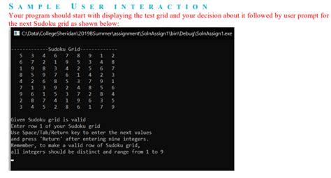 Solved Write A C Program To Check The Validity Of A Sudoku