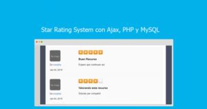 Star Rating System Con Ajax Php Y Mysql Baulphp