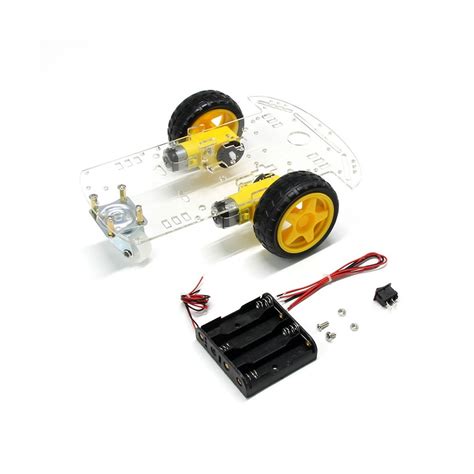 Moteur Chassis Voiture Et Kit Batterie Pour Arduino Électronique Kge Électronique