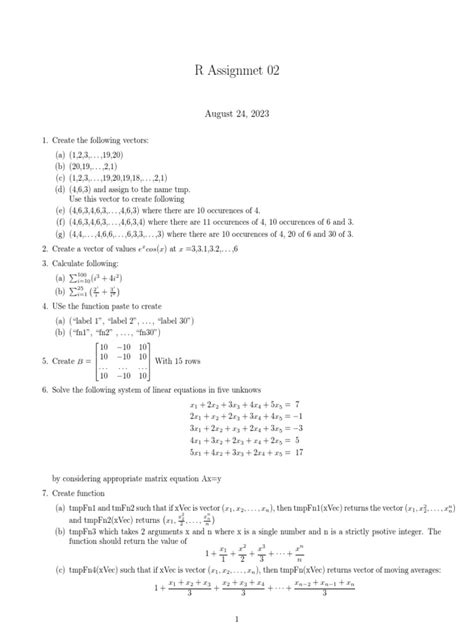 r assignment pdf numerical analysis mathematical physics