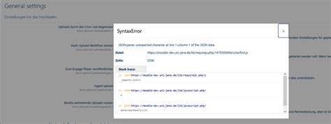 syntaxerror when loading block opencast generalsettings · issue 324