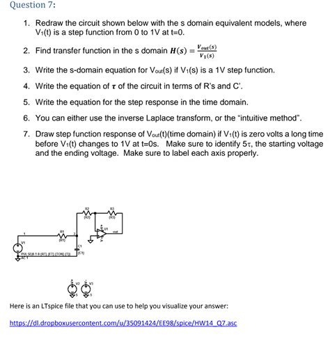 solved question 7 1 redraw the circuit shown below with