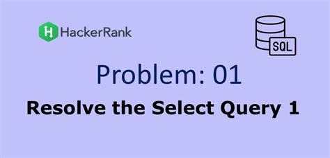Problem 1 Resolve The Select Query 1 Analytical Concept