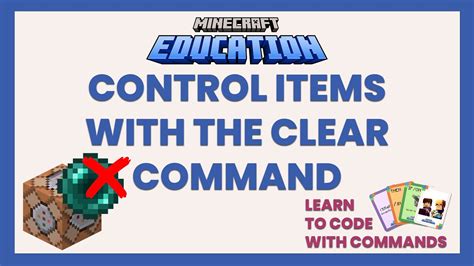Clear Command Minecraft Education Youtube