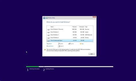 what partitions should i delete when installing windows 10