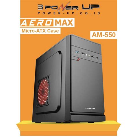 Jual Casing Pc Casing Komputer Power Up Micro Atx Aeromax With Psu W Indonesia Shopee Indonesia